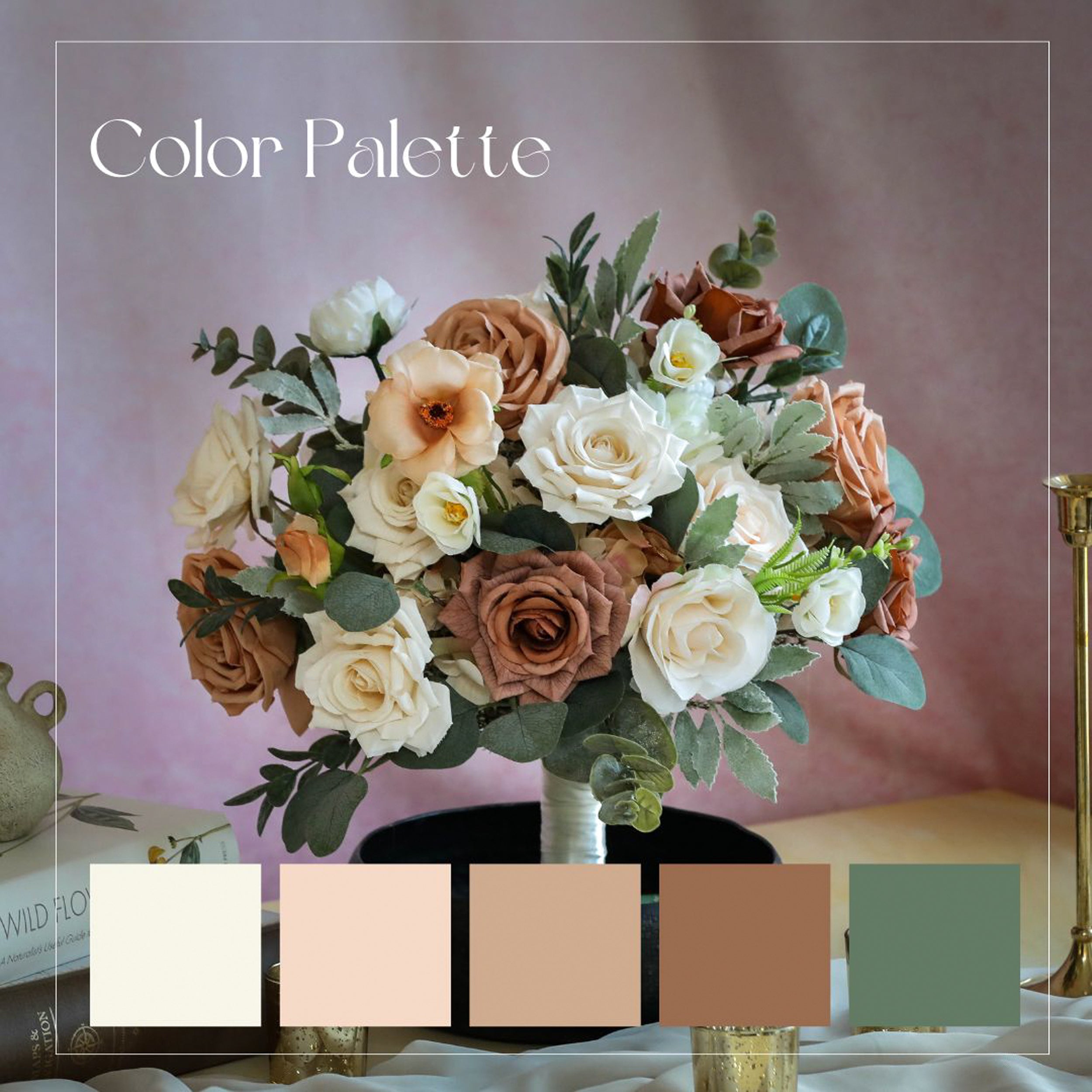 Neutral Color Bouquet – Heavenpartyflowers